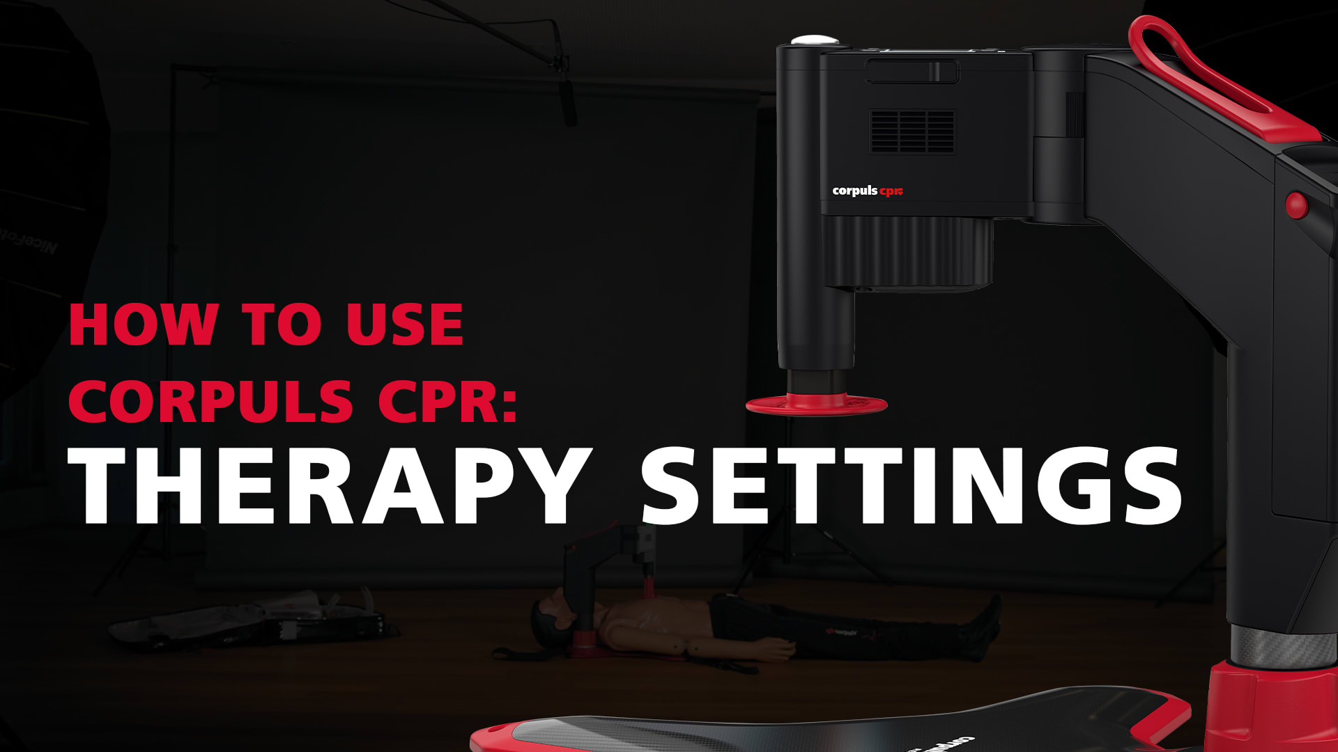 Tutorials by corpuls | How to use corpuls cpr: therapy settings | corpuls