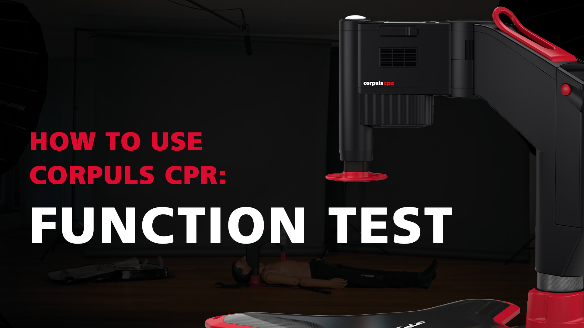 Tutorials by corpuls | How to use corpuls cpr: Function test | corpuls