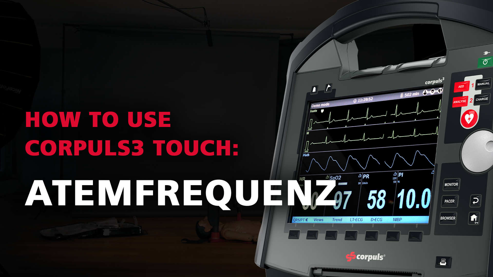 Tutorials by corpuls | How to use corpuls3: Atemfrequenz RRp® | corpuls